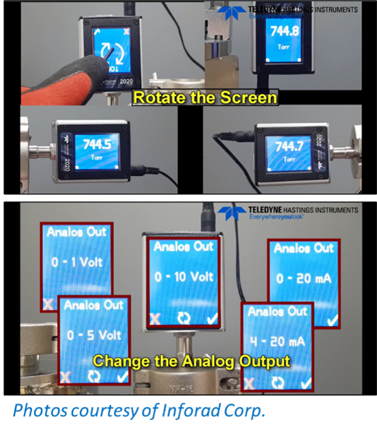 HVG-2020B Optional Display Features